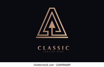 Alphabet Shape Tower Vector Logo Monograme Stock Vector (Royalty Free ...