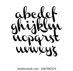 Alphabet Sign Calligraphic Vector Illustration Stock Vector (Royalty ...
