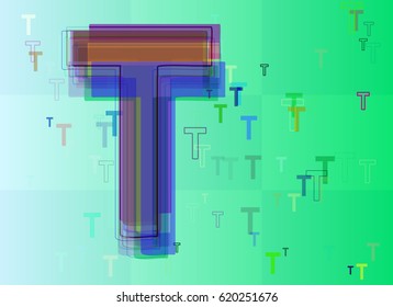Alphabet T Design Vector Stock Vector (Royalty Free) 620251676 ...