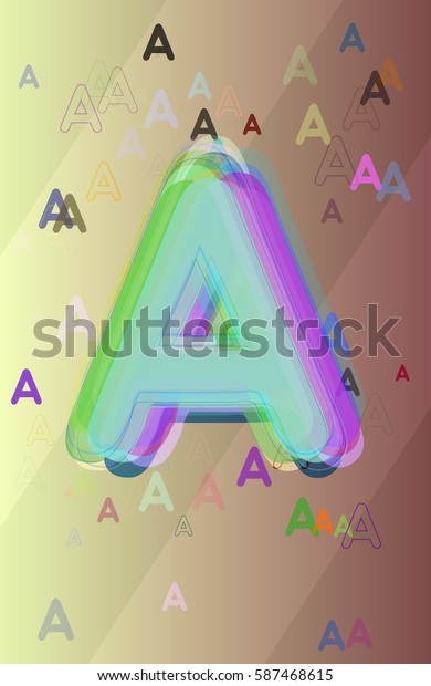 Alphabet Text Background Art Stock Vector (Royalty Free) 587468615 ...