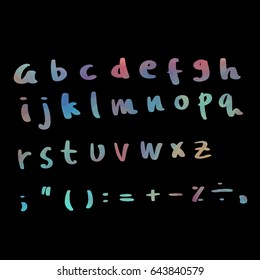 Science Font Melt Alphabet Smooth Letters Stock Vector (Royalty Free ...