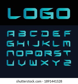 Alphabet Text Logo Vector Sign Symbol Stock Vector (Royalty Free ...