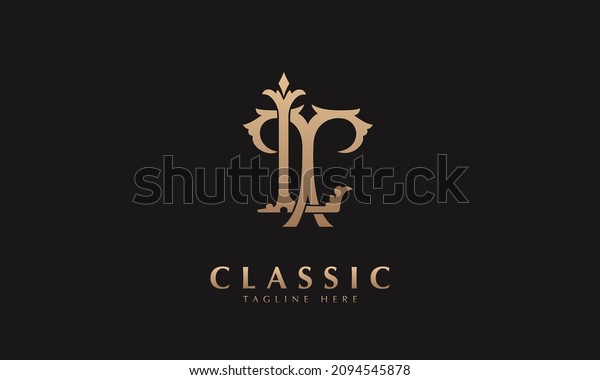 Alphabet Tl Lt Illustration Monogram Vector Stock Vector (Royalty Free ...