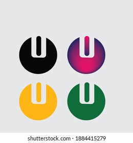 Alphabet U Logo Vector Format Stock Vector (Royalty Free) 1884415279 ...