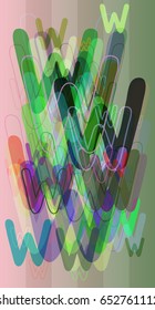 Alphabet W Background Design Stock Vector (Royalty Free) 652761112 ...