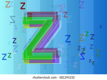 Alphabet Z Background Idea Stock Vector (Royalty Free) 581295232 ...