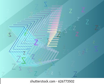 Alphabet Z Design Idea Stock Vector (Royalty Free) 626773502 | Shutterstock