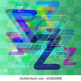 Alphabet Z Texture Vector Stock Vector (Royalty Free) 652826800 ...