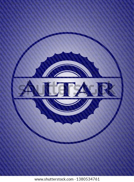 Altar Emblem Jean Texture Stock Vector (Royalty Free) 1380534761 ...