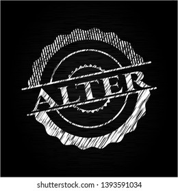 Alter On Blackboard Vector Illustration Detailed Stock Vector (Royalty ...
