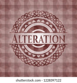 Alteration Red Seamless Emblem Geometric Background Stock Vector ...