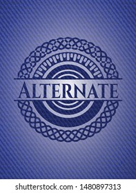 Alternate Emblem Denim Texture Vector Illustration Stock Vector ...