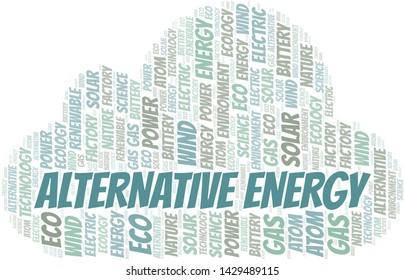 Alternative Energy Word Cloud Wordcloud Made Stock Vector (Royalty Free ...