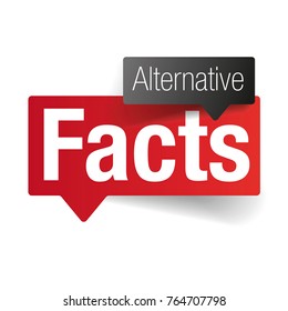Alternative Facts Sign Speech Bubble Vector Stock Vector (Royalty Free ...