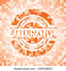 Alternative Orange Mosaic Emblem Stock Vector (Royalty Free) 1349258357 ...