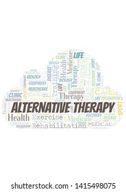 Alternative Therapy Word Cloud Wordcloud Made Stock Vector (Royalty ...