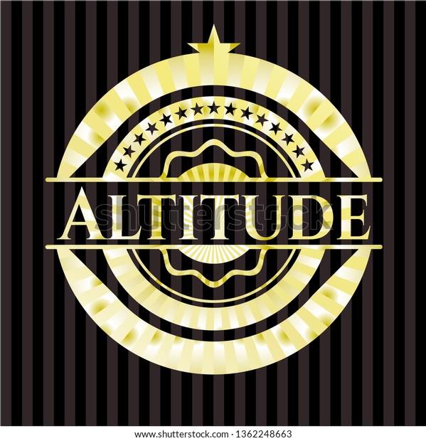 Altitude Golden Emblem Stock Vector (Royalty Free) 1362248663 ...