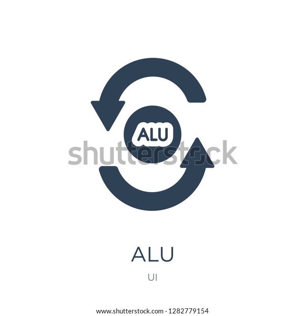 Alu Icon Vector On White Background Stock Vector (Royalty Free ...