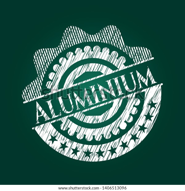Aluminium Written Chalkboard Texture Vector Illustration Stock Vector ...