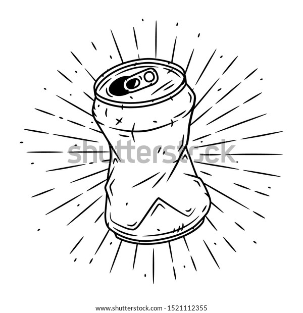 Aluminum Can Hand Drawn Vector Illustration Stock Vector (Royalty Free ...
