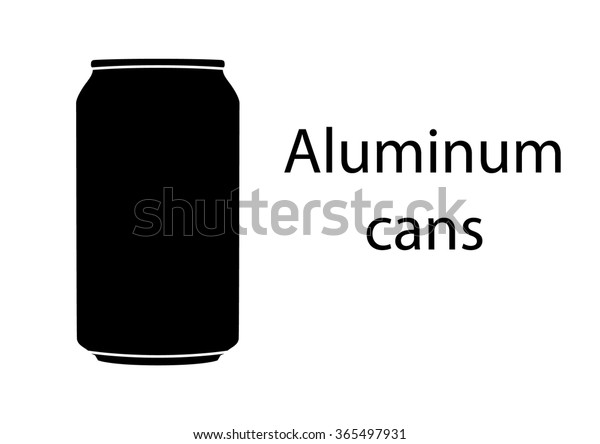 Aluminum Cans Sign Stock Vector (Royalty Free) 365497931