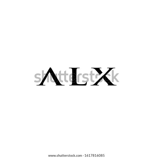 Alx Letter Logo Design Vector Image Stock Vector (Royalty Free ...