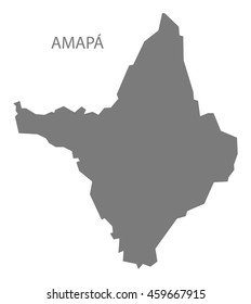 Amapa State Map Silhouette Isolated On 스톡 일러스트 1443748808 | Shutterstock
