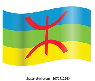 Amazigh Flag Berber Flag Vector Illustration Stock Vector (Royalty Free ...