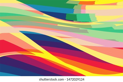 Amazing Color Lines Vector Background Abstract Stock Vector (Royalty ...