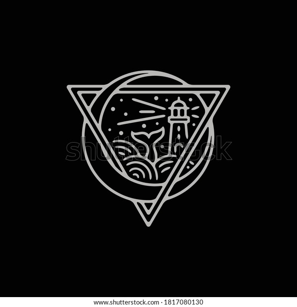 Amazing Fine Line Art Combination Simple Stock Vector (Royalty Free ...