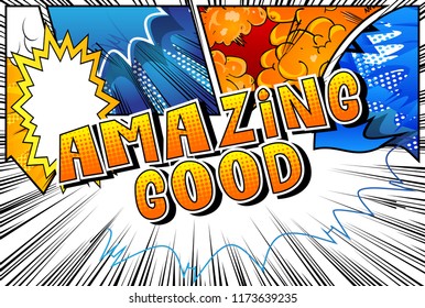 Amazing Good Vector Illustrated Comic Book Stock Vector (Royalty Free ...