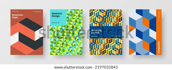 Amazing Handbill Vector Design Template Bundle Stock Vector (Royalty ...