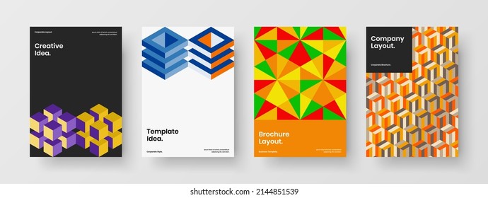 Amazing Pamphlet Vector Design Concept Bundle Stock Vector (Royalty ...