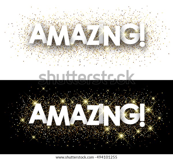 Amazing Paper Banner Shining Sand Vector Stock Vector (Royalty Free ...