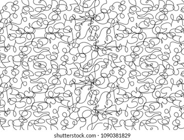 Amazing Random Curved Isolated Background Texture Stock Vector (Royalty ...