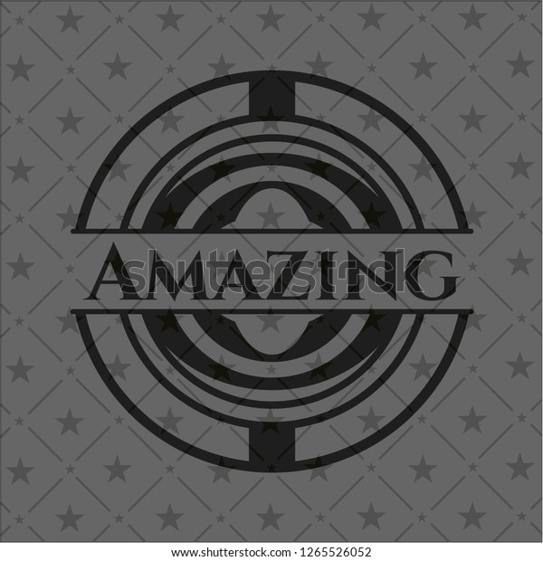 Amazing Realistic Dark Emblem Stock Vector (Royalty Free) 1265526052 ...