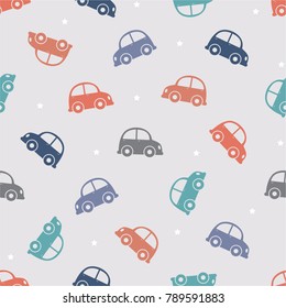 Amazing Seamless Vintage Car Patternvector Seamless Stock Vector ...