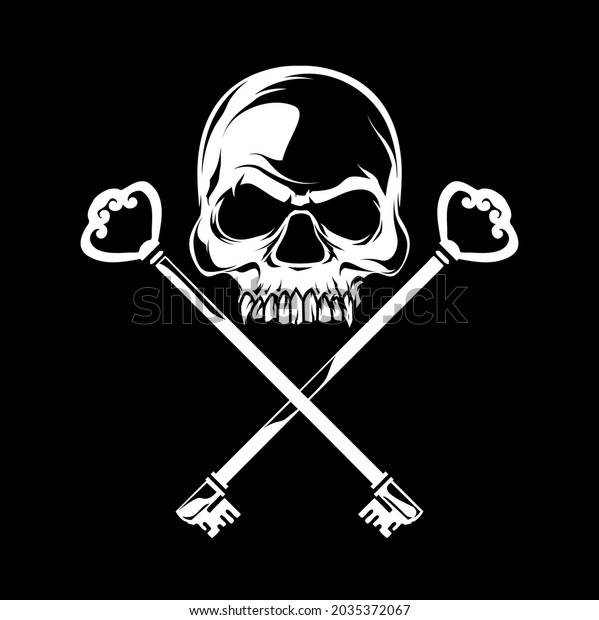 Amazing Skull Art Vector Illustration Stock Vector (Royalty Free ...