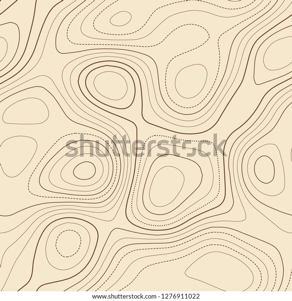 Amazing Topography Admirable Topographic Map Seamless Stock Vector ...