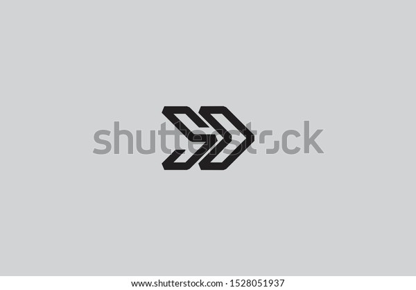 Amazing Unique Letter Sd Logo Vector Stock Vector (Royalty Free ...