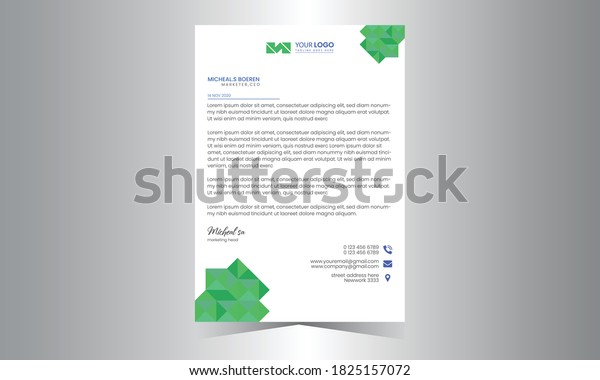 Amazing Vector Letterhead Design Your Business: เวกเตอร์สต็อก (ปลอดค่า ...