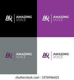 Amazing Voice Logo Vector Different Versions Stock Vector (Royalty Free ...