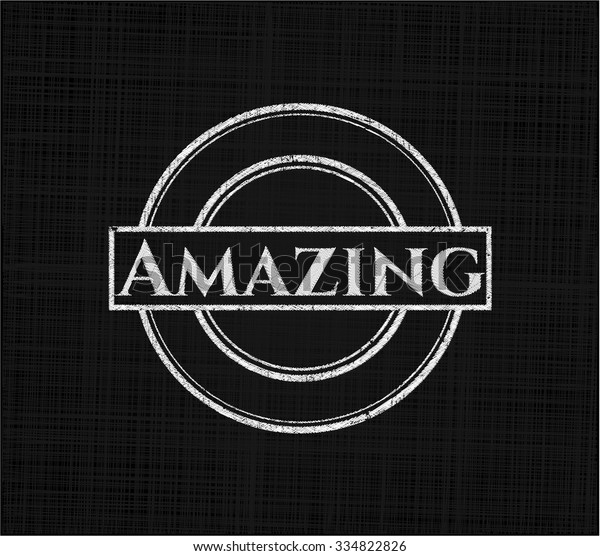 Amazing Written On Blackboard Stock Vector (Royalty Free) 334822826 ...