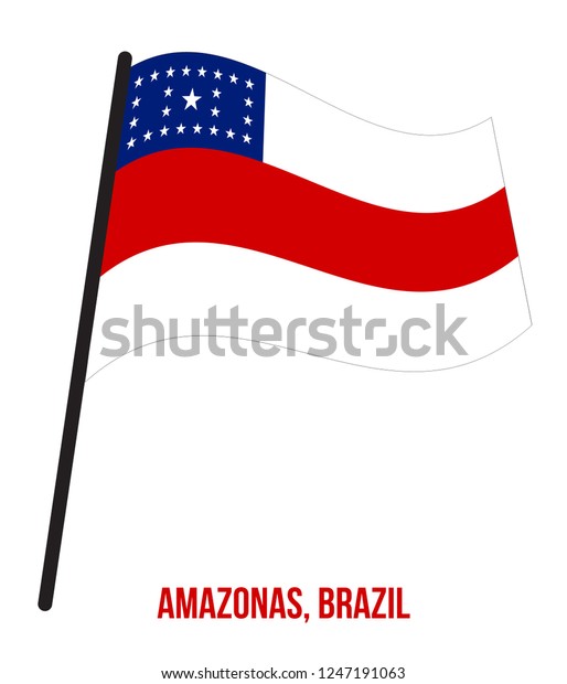 Amazonas Flag Waving Vector Illustration On: เวกเตอร์สต็อก (ปลอดค่า ...