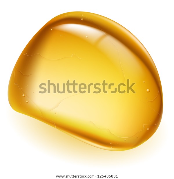 Amber. Illustration on white background for design