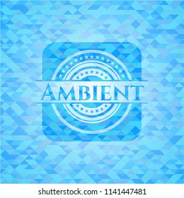 Ambient Light Blue Emblem Mosaic Background Stock Vector (Royalty Free ...