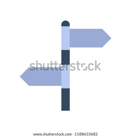 Ambiguity Signpost Flat Icon You Can Stock Vector (Royalty Free ...
