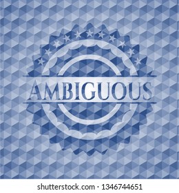 Typhoon Blue Badge Geometric Pattern Background Stock Vector (Royalty ...