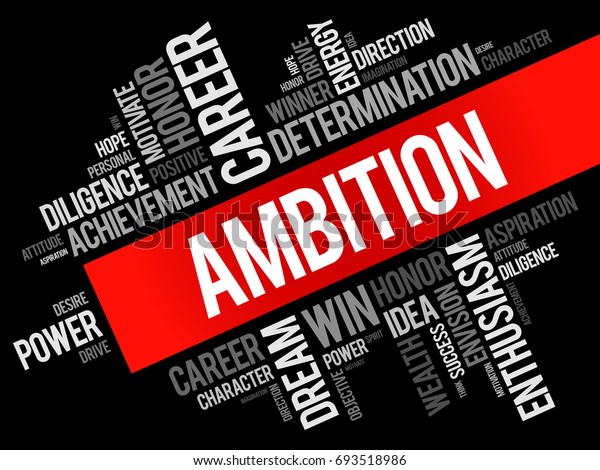Ambition Word Cloud Collage Business Concept Stock Vector (Royalty Free ...