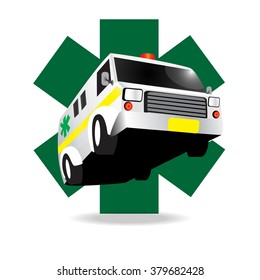 Ambulance Emergency Cartoon Vector Stock Vector (Royalty Free ...